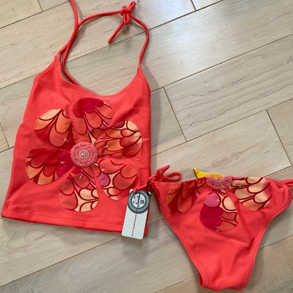 Submarine | Swim | Submarine Girls Embellished Two Piece Swimsuit Made ...